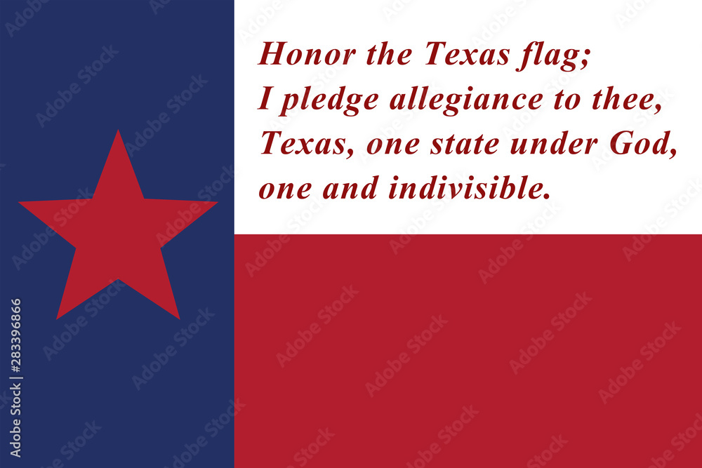 Poster Pledge of allegiance to the Texas state flag – Tableau | Europosters
