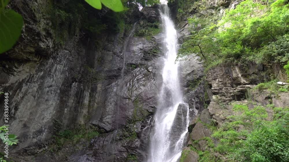 Beautiful Makhuntseti Waterwall,Coruh River. Falling water hitting ...