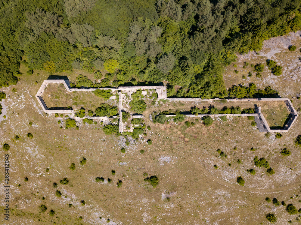 Austro-Hungarian fortress ruins in Kalinovik (Bosnia and Hezegovina ...