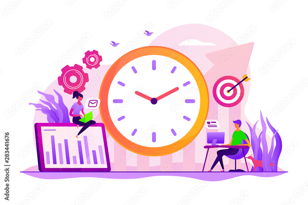 Time management and workflow organization. Work planning and scheduling ...