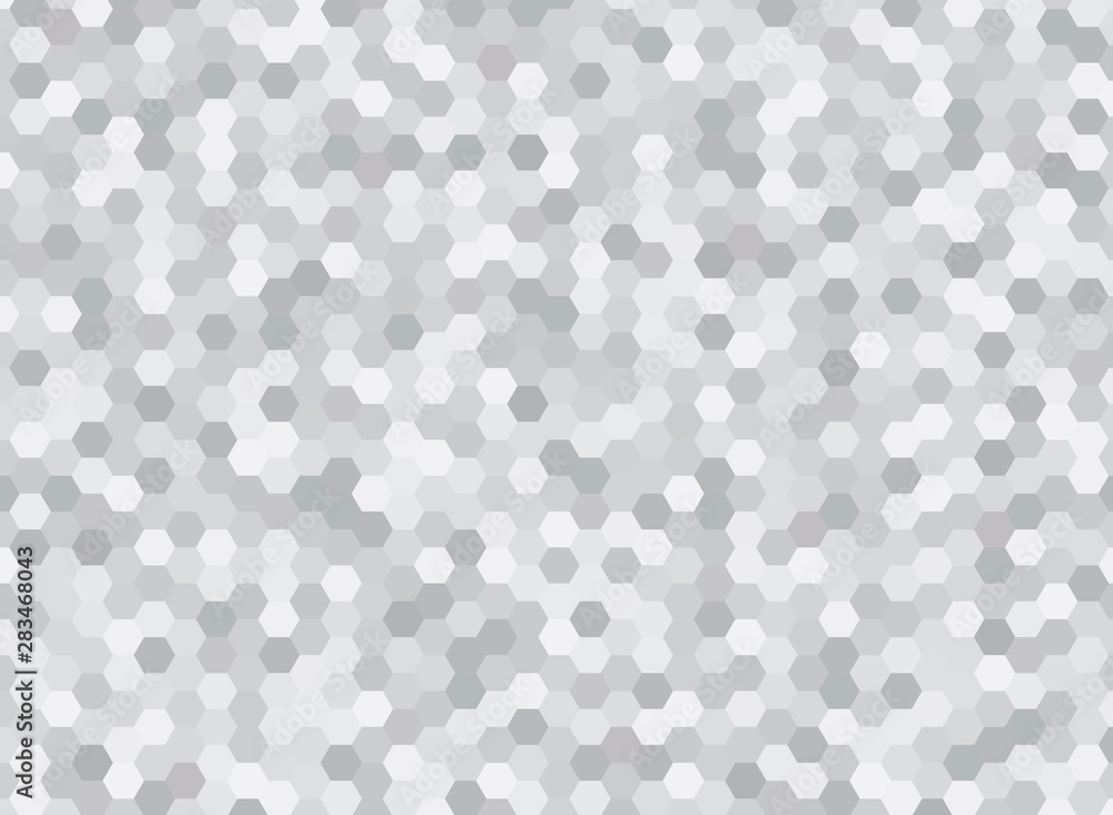 Grey hexagonal abstract background design Stock Vector | Adobe Stock