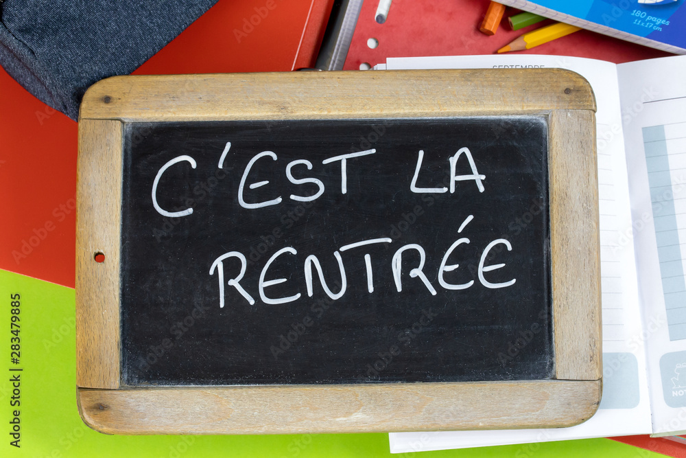 c'est la rentrée Stock Photo | Adobe Stock