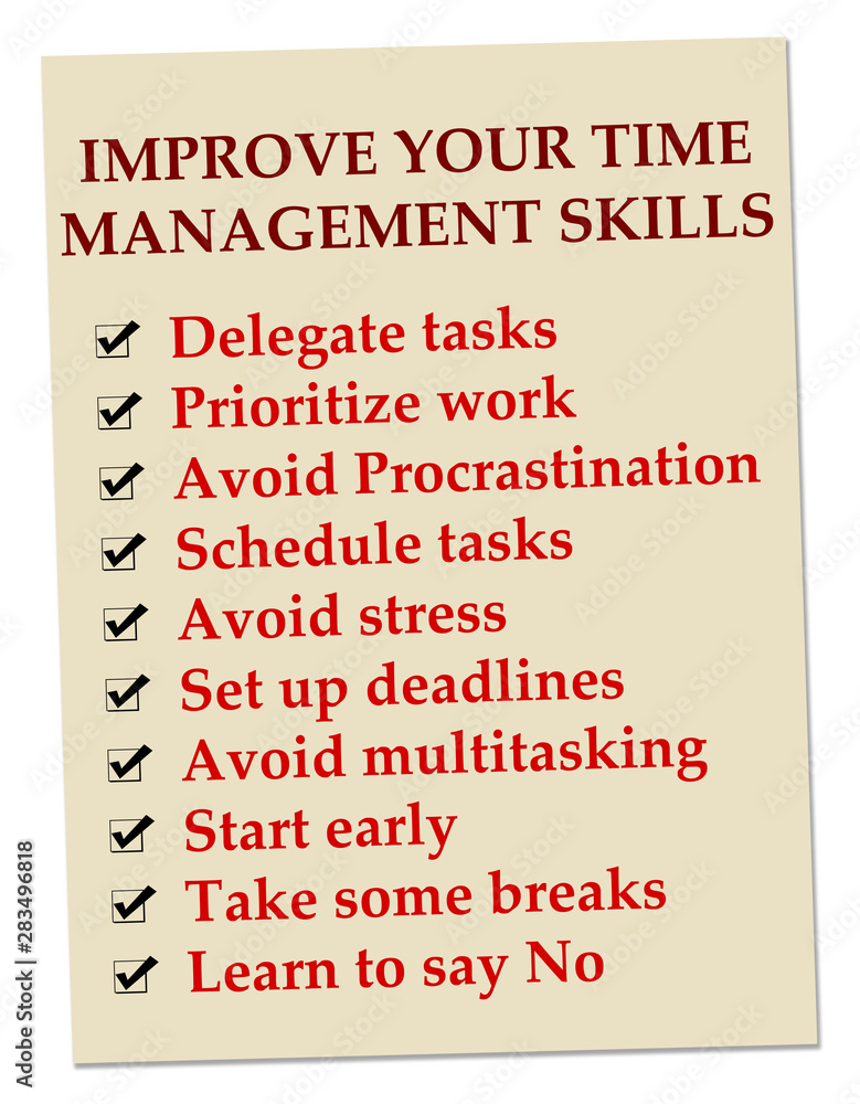 time management skills Stock Illustration | Adobe Stock