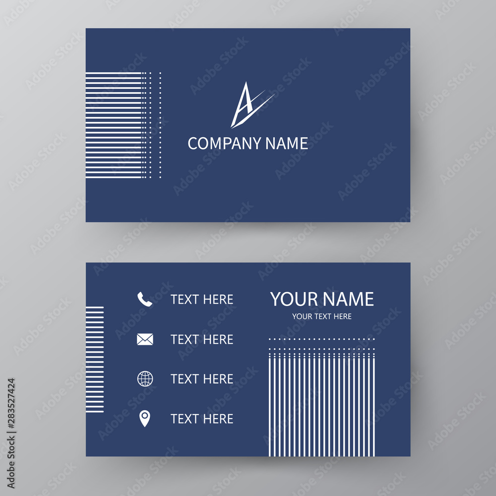 Vector business card. Visiting card for business and personal use ...