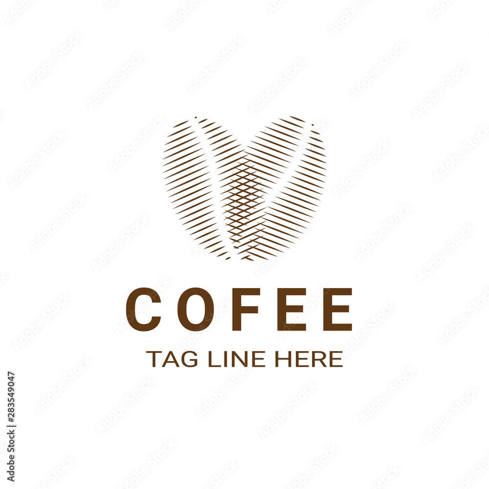 minimalist logo Various Stages of Coffee Beans Roasted from Green to ...