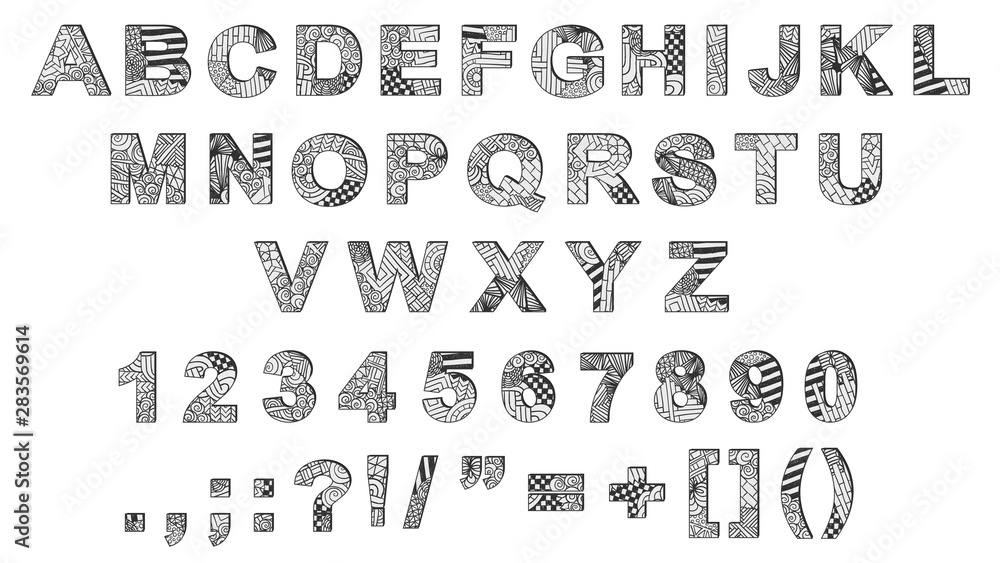 Doodle Letters Alphabet