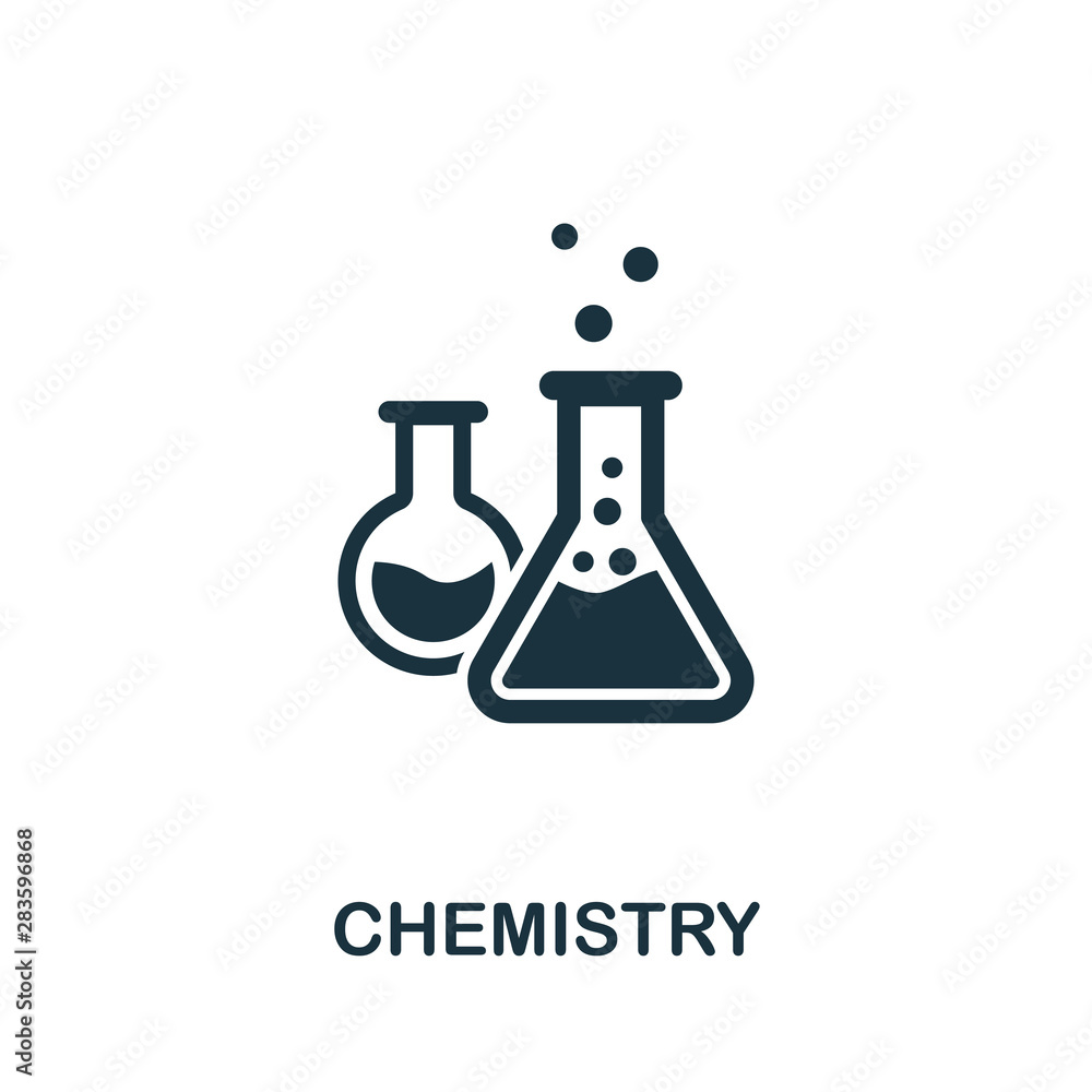 Vecteur Stock Chemistry vector icon symbol. Creative sign from ...