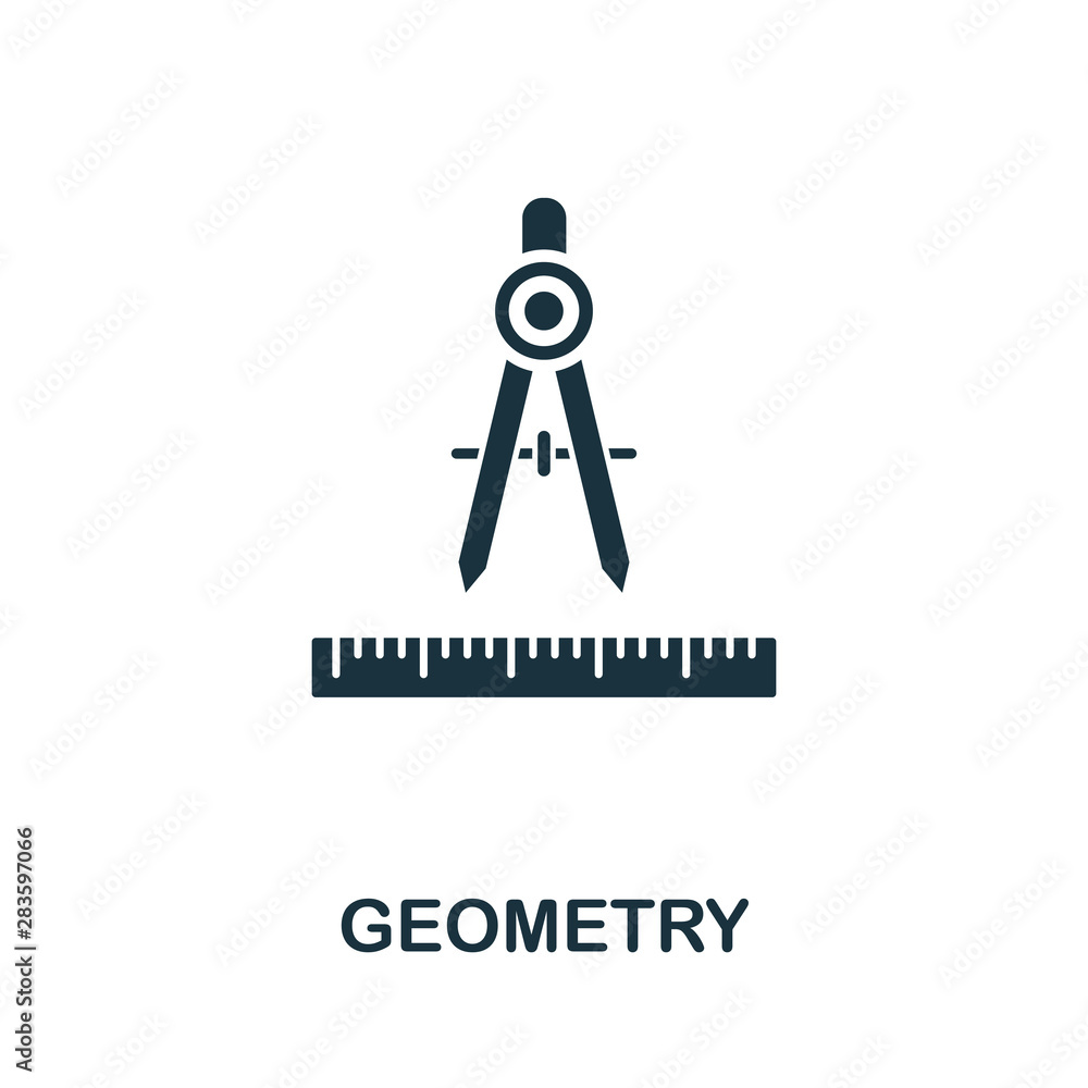 Geometry vector icon symbol. Creative sign from education icons ...