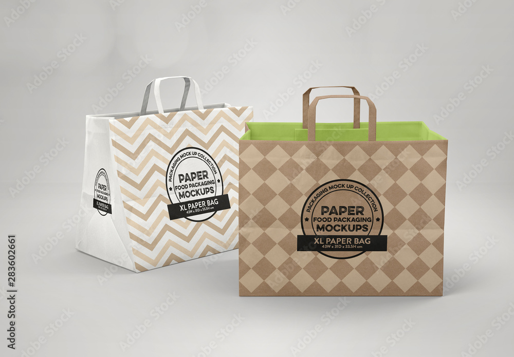 Flat Paper Bag Template