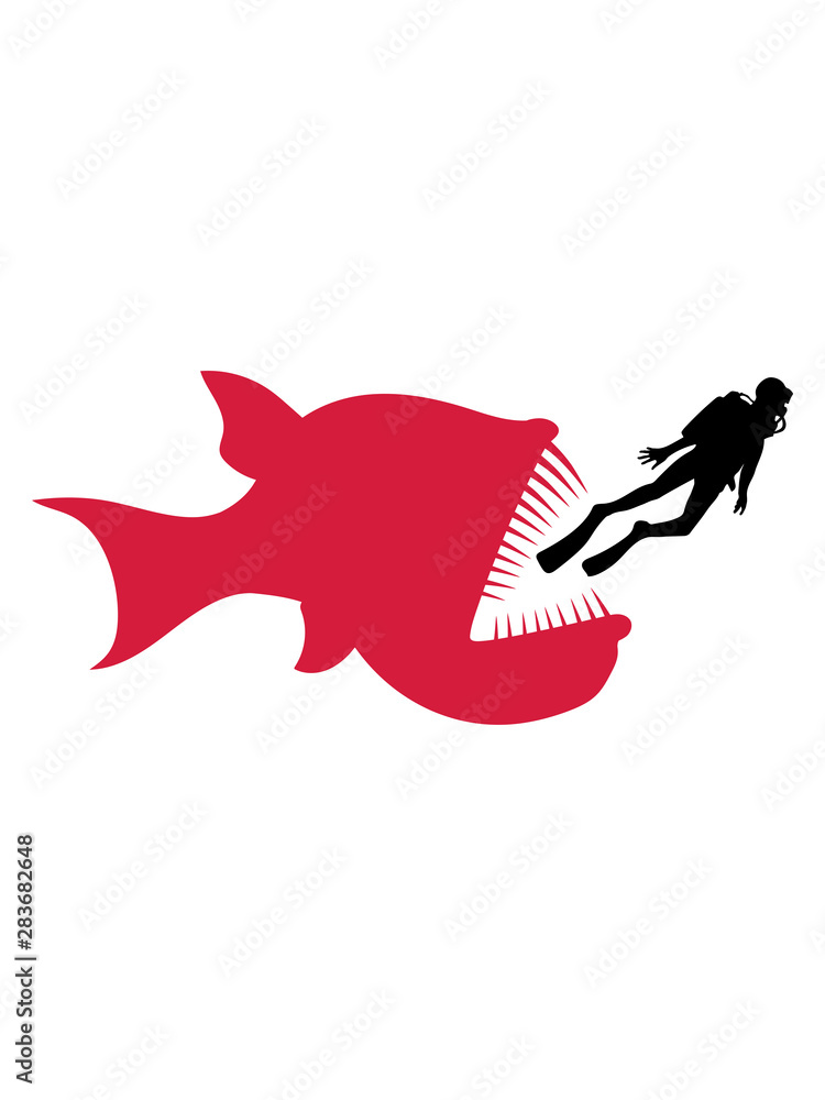 monster taucher tiefsee fisch gefährlich zähne hässlich böse gruselig ...