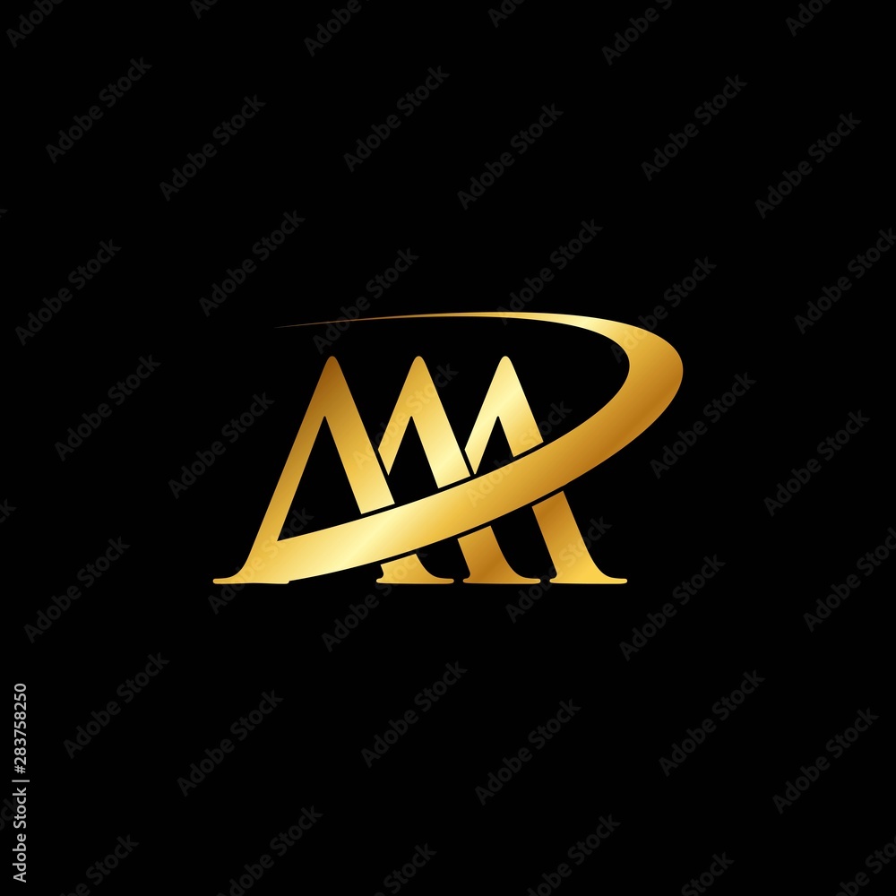 simple typography triple A with swoosh vector logo Stock Vector | Adobe ...