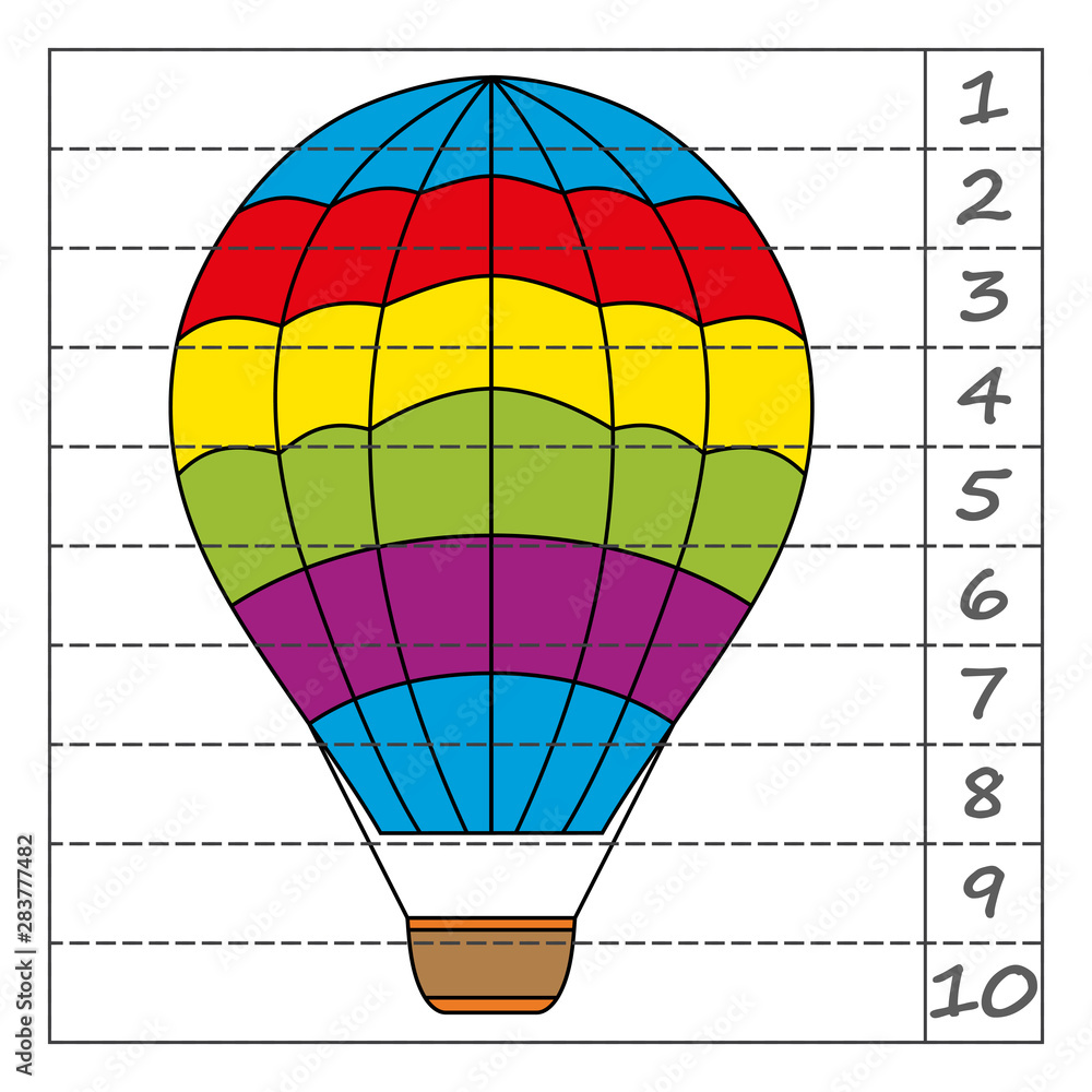 Worksheet. Game for kids, children. Math Puzzles. Cut and complete ...