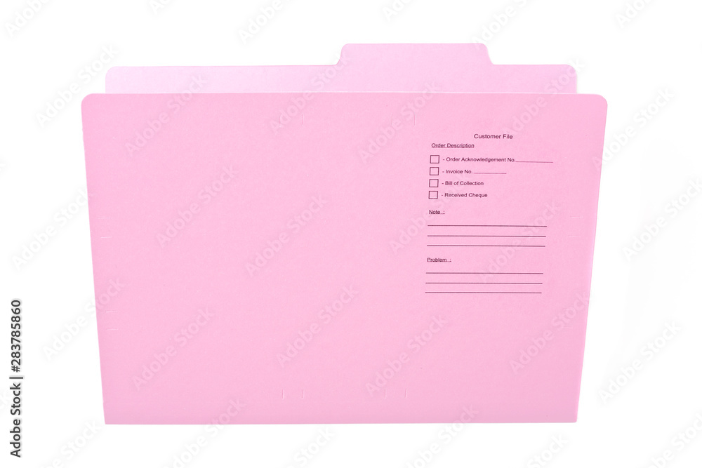 Pink folder Stock Photo | Adobe Stock