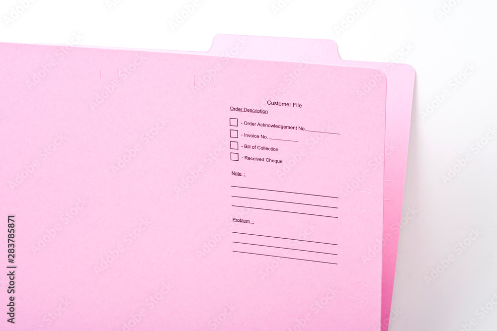 Pink folder Stock Photo | Adobe Stock