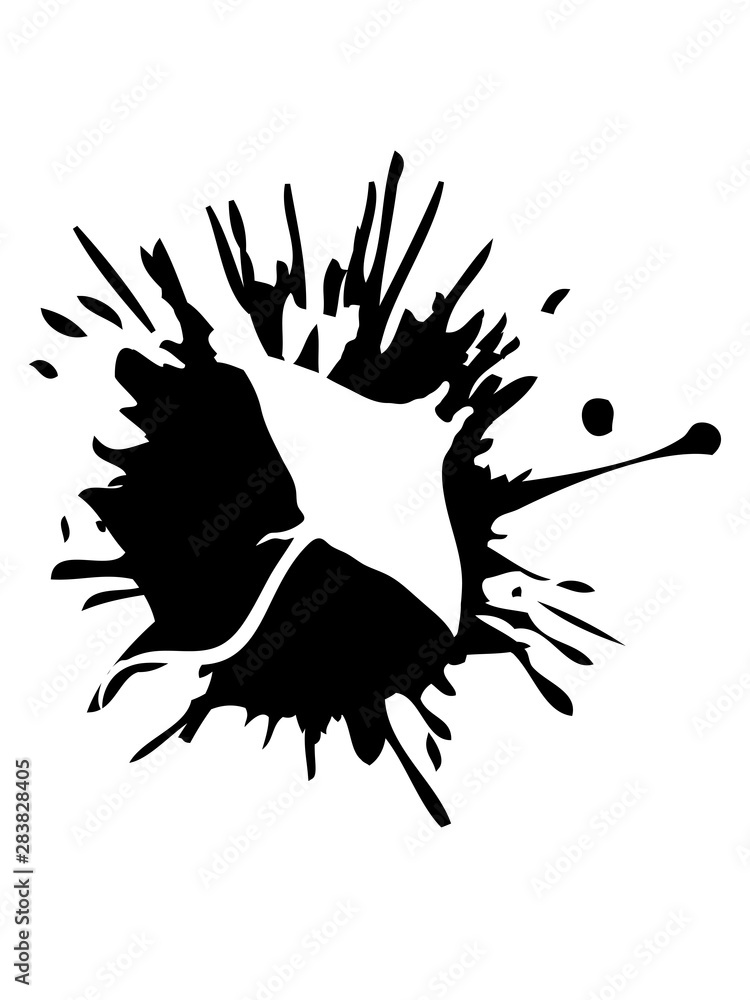 ภาพประกอบสต็อก spritzer tropfen farbe klecks stachelrochen schwimmen ...