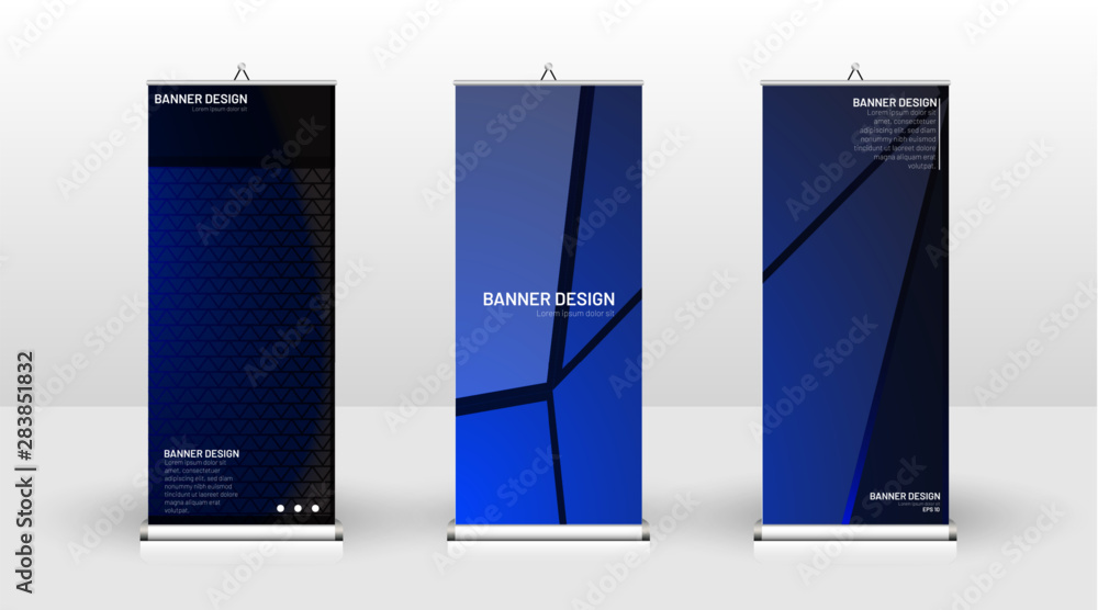 Vecteur Stock Vertical banner template design. can be used for ...