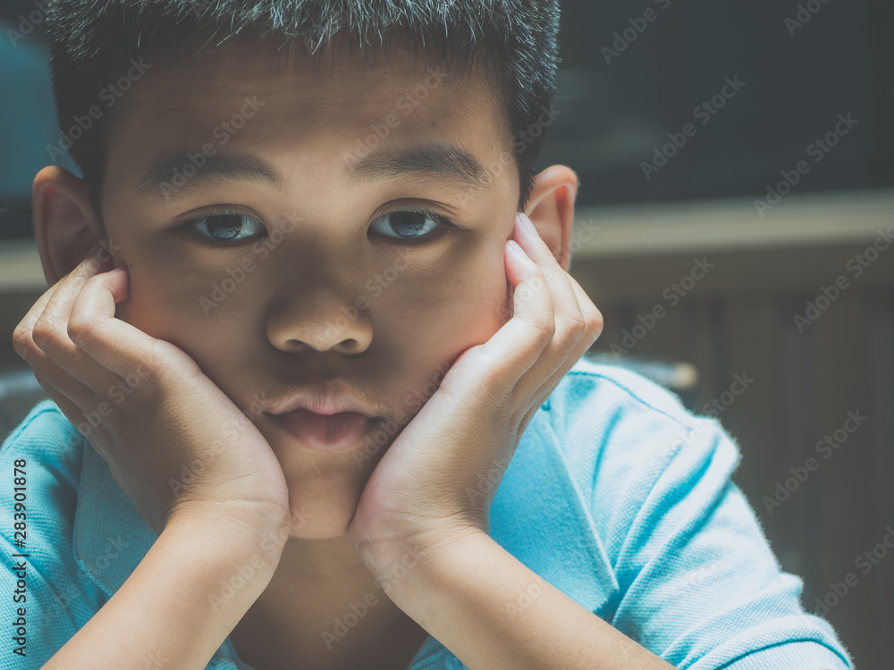 Sad Homeless Children