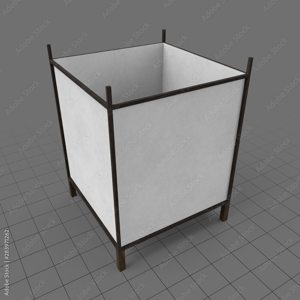 Japanese table lamp 1 Stock 3D asset | Adobe Stock