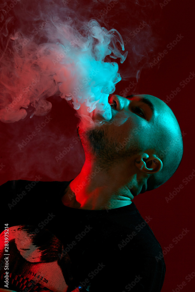 Blowing Red Smoke