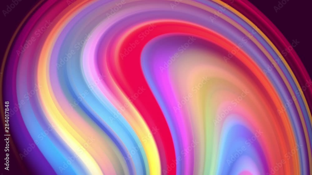 Gradient of rainbow colors are cyclically shifting in loop. It is 4k ...
