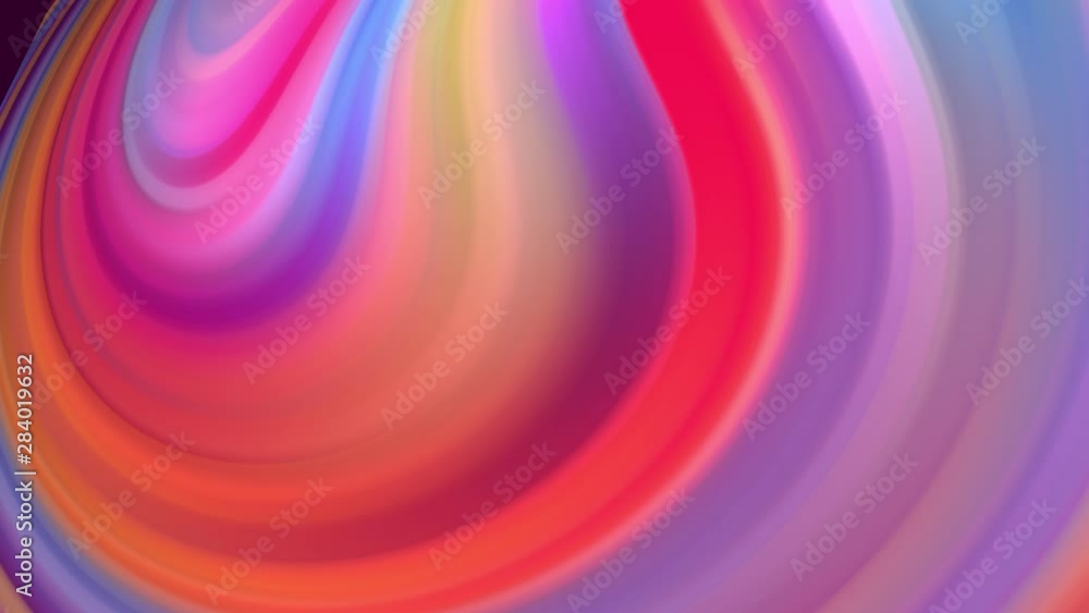 Gradient of rainbow colors are cyclically shifting in loop. It is 4k ...