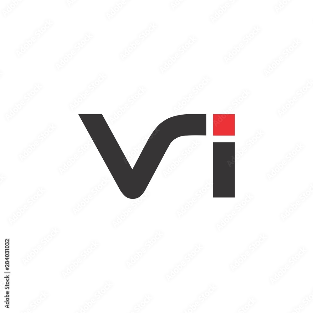 Letter VI logo design vector Stock Vector | Adobe Stock