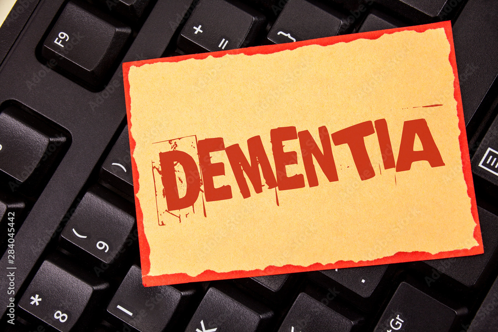 Word writing text Dementia. Business concept for Long term memory loss ...