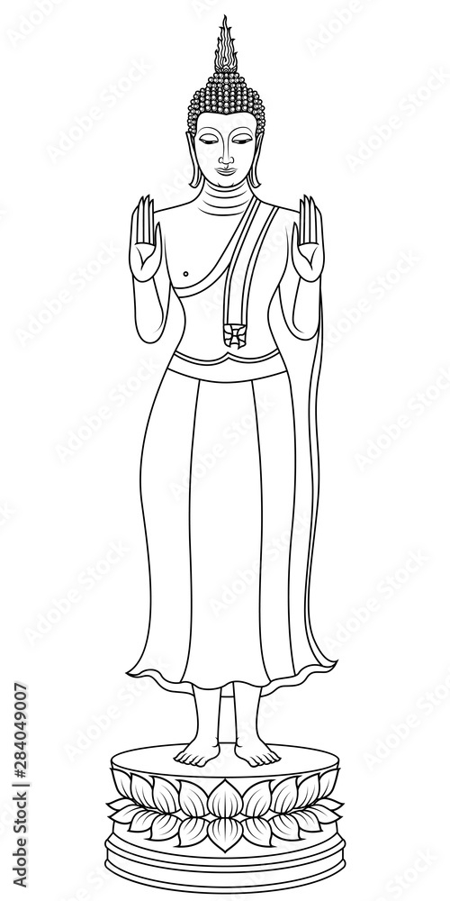 Pacifying the relatives (Pang Ham Yati) The Monday Buddha image is ...