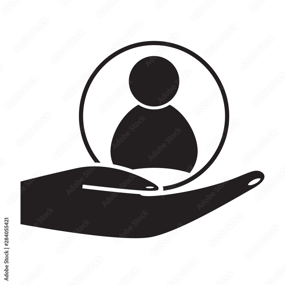 customer retention icon on white background. flat style. Customer ...