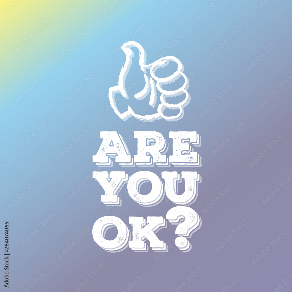 Are you ok quote vector illüstration for poster, banner, slider, ad ...