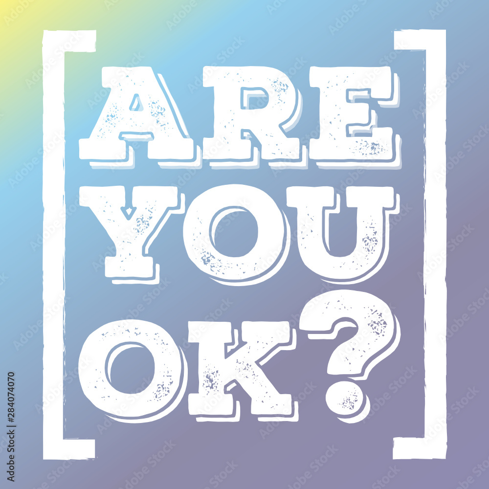 Are you ok quote vector illüstration for poster, banner, slider, ad ...