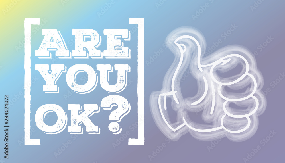 Are you ok quote vector illüstration for poster, banner, slider, ad ...