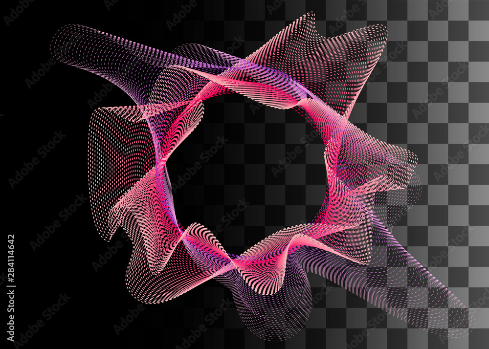 Abstract design element pink color effect vector illustration on ...