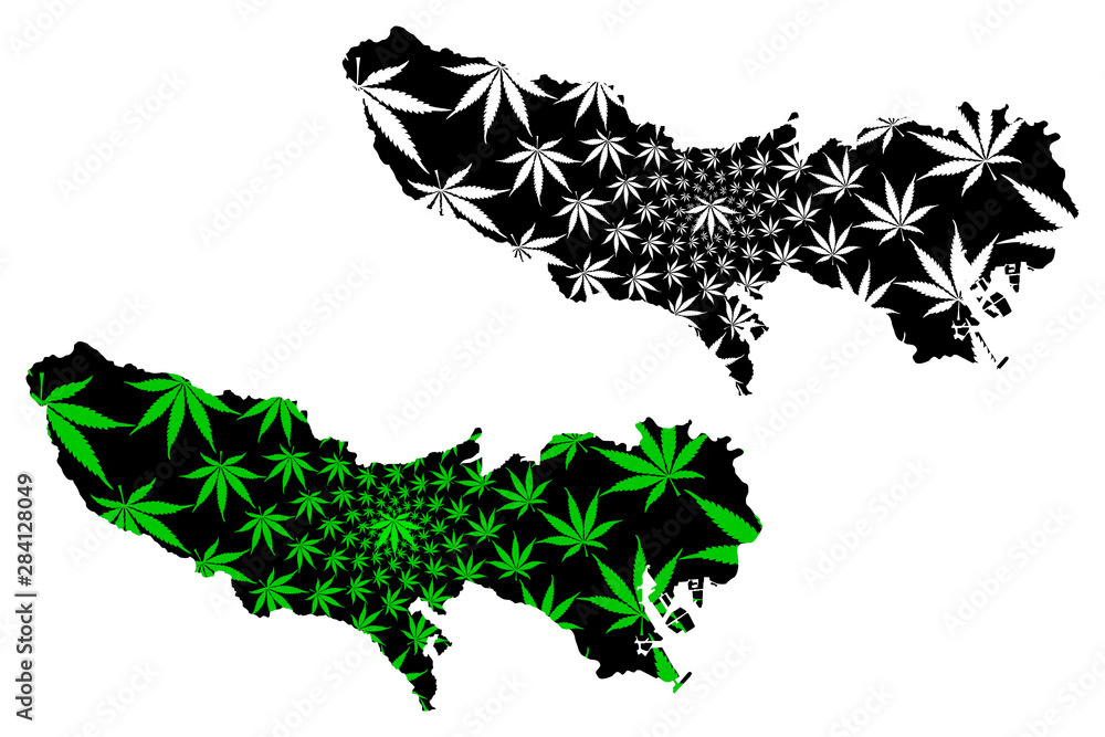 Tokyo Prefecture (Administrative divisions, Prefectures of Japan) map ...