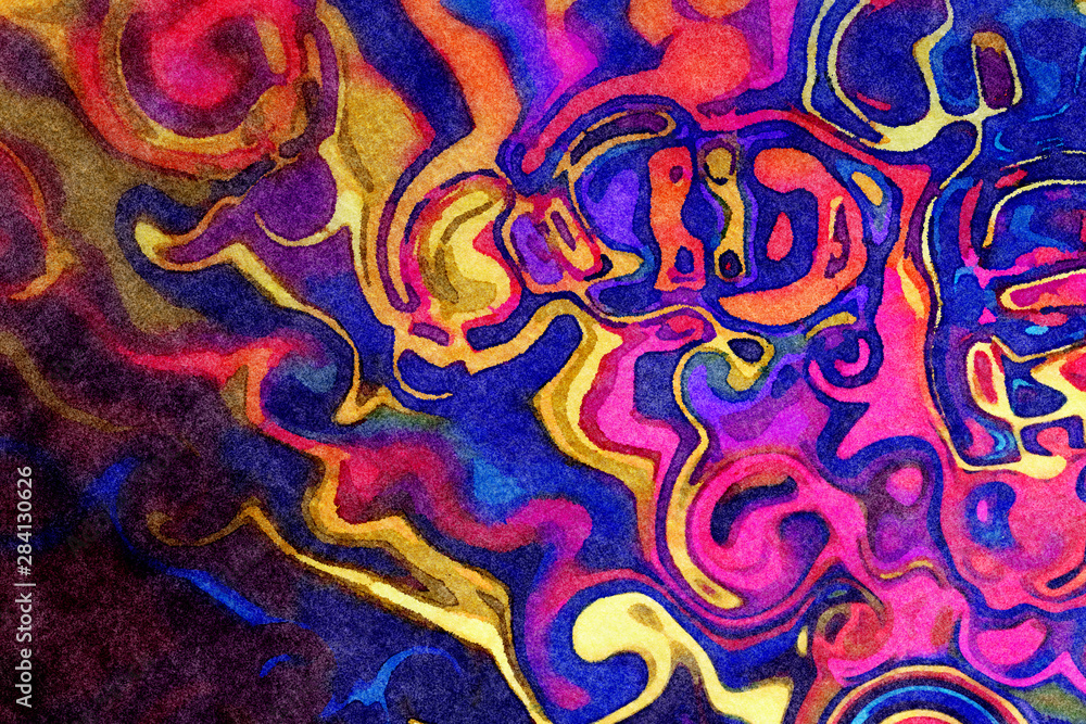 Abstract design pattern for decor textile and fabric, contemporary art ...