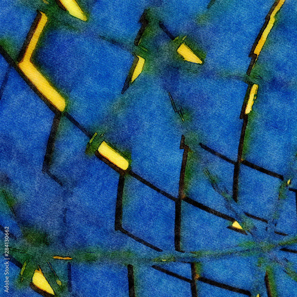 Abstract design pattern for decor textile and fabric, contemporary art ...