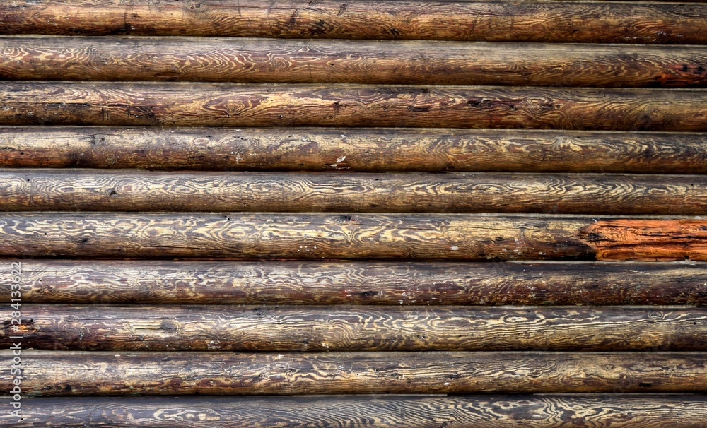 Seamless Log Cabin Texture