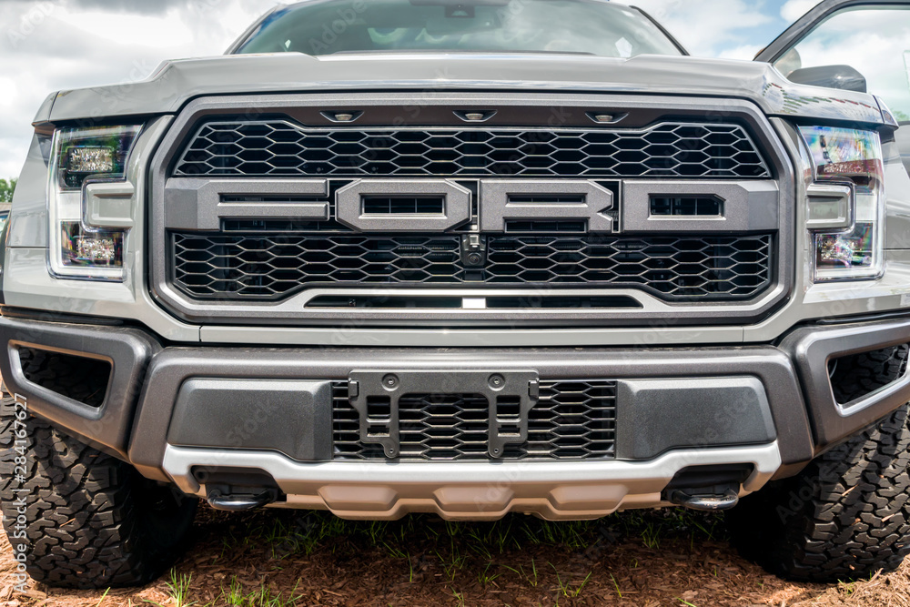 Ford Logo and Grille Stock Photo | Adobe Stock
