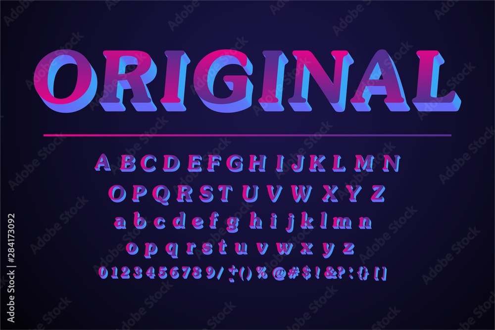 Original alphabet letters set. Exclusive Custom Letters. alphabet ...