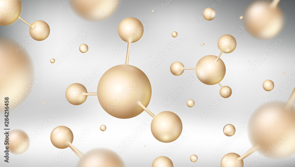 3d Molecules Vector Design Science Abstract Background With Molecular