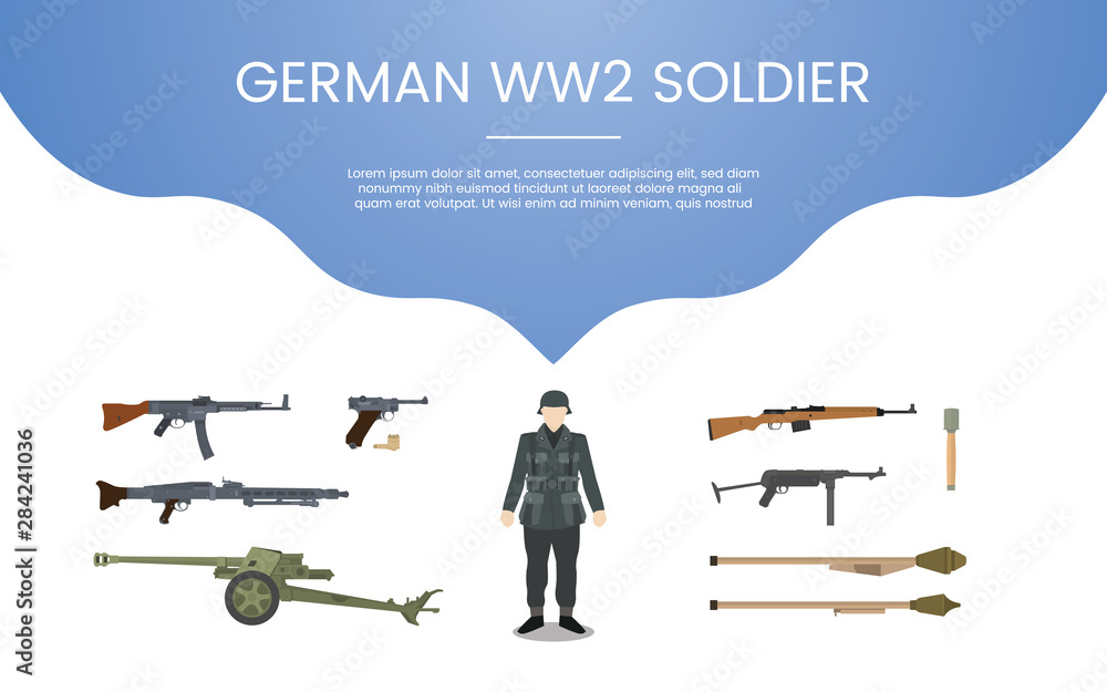 Poster german ww2 soldier army concept theme for template banner or ...