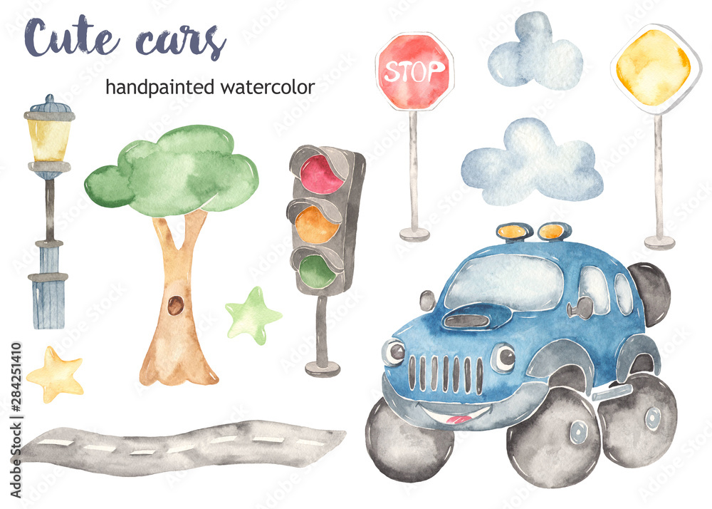 Traffic Cars Clipart