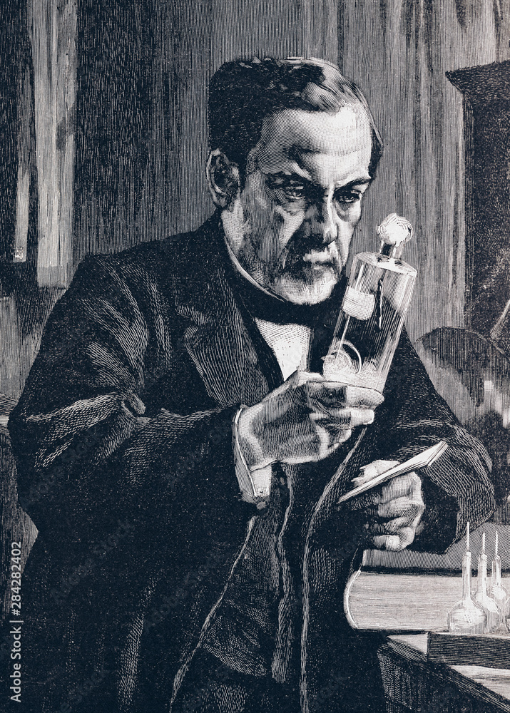 Photo & Art Print Louis Pasteur - Illustration from 1894, El Barocco