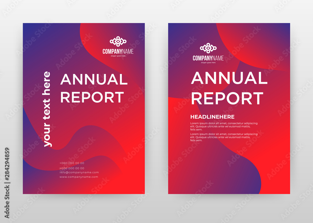 Red purple liquid gradient design for annual report, brochure, flyer ...