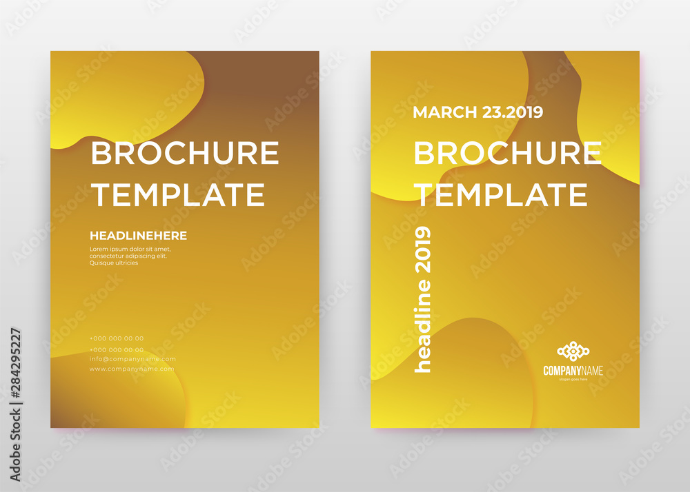 Brown liquid design for annual report, brochure, flyer, poster. Brown ...