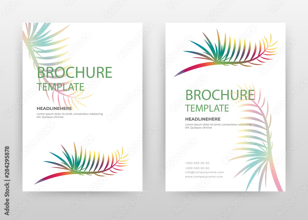 Colorful flower petal design for annual report, brochure, flyer, poster ...