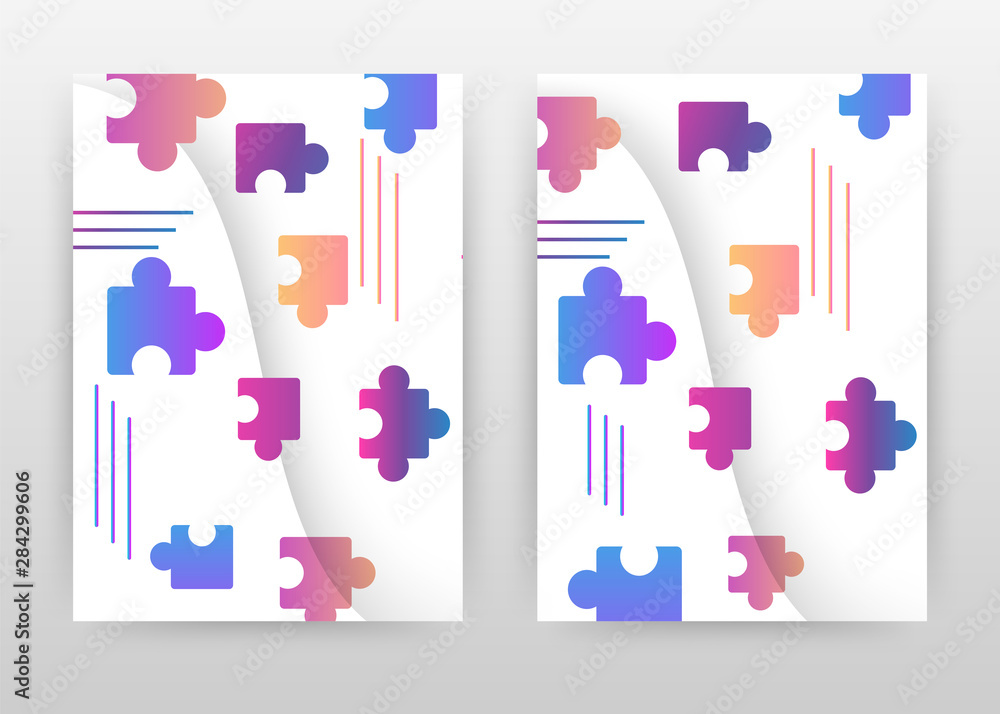 Colorful puzzle seamless texture pattern design for annual report ...