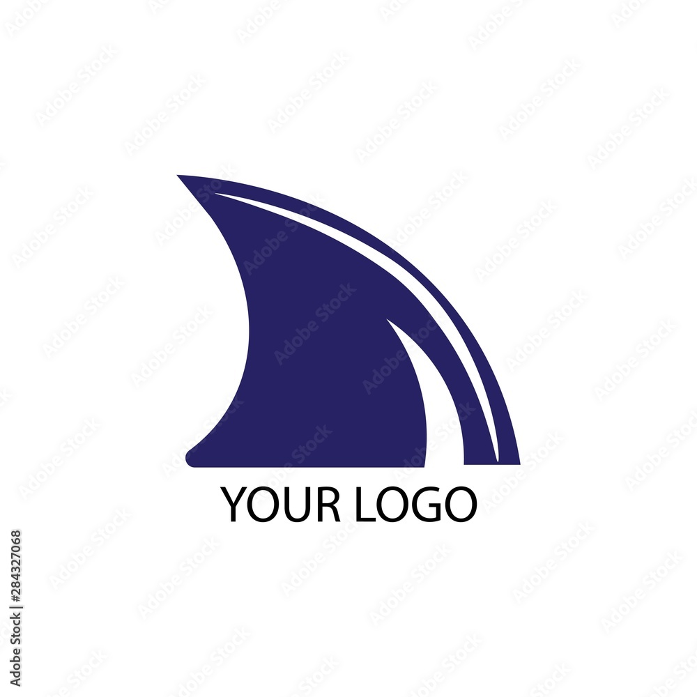 blue shark logo vector Stock Vector | Adobe Stock