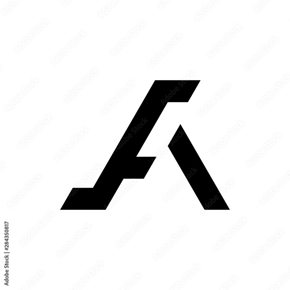 Letter FA logo design vector Stock Vector | Adobe Stock