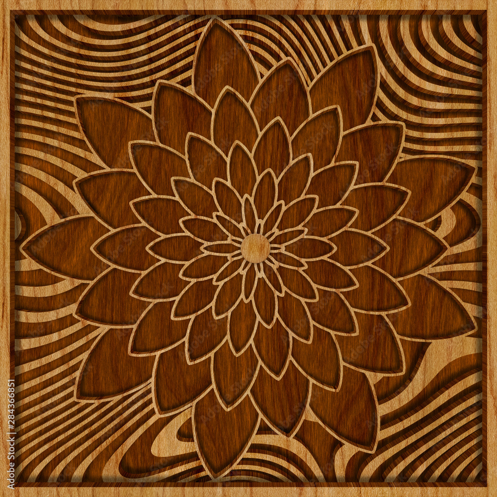 Carving Patterns Flower